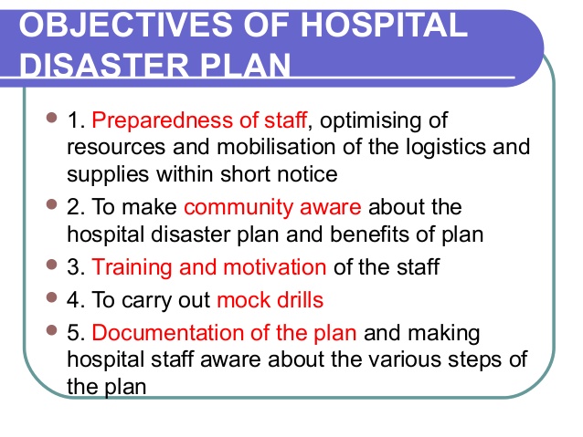 Hospital Disaster Management Plan